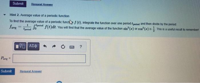 Solved What is the average power Paug supplied by the | Chegg.com