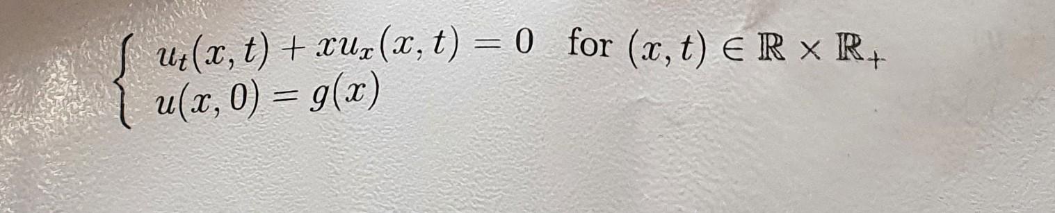 Solved how to solve this first-order linear partial | Chegg.com