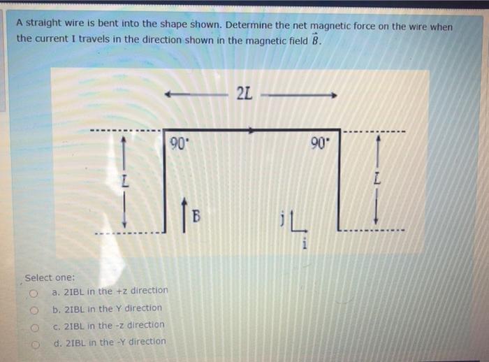 Solved A straight wire is bent into the shape shown. | Chegg.com Solved A straight wire is bent into the shape shown. | Chegg.com