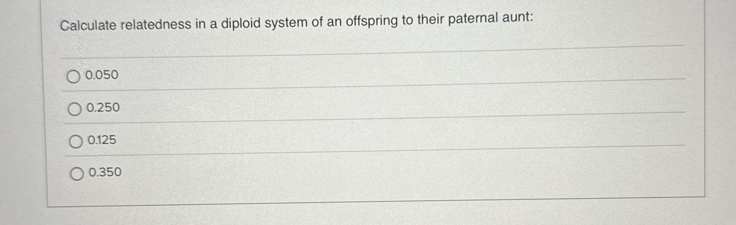 Solved Calculate relatedness in a diploid system of an | Chegg.com