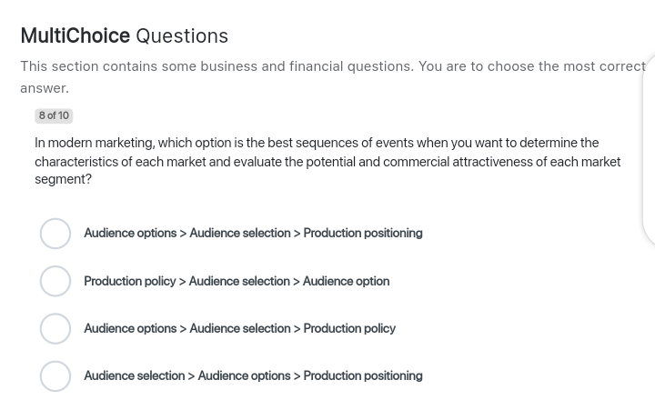 Solved MultiChoice Questions This section contains some | Chegg.com