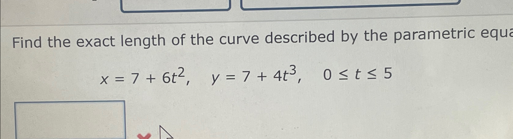 Solved Find the exact length of the curve described by the | Chegg.com