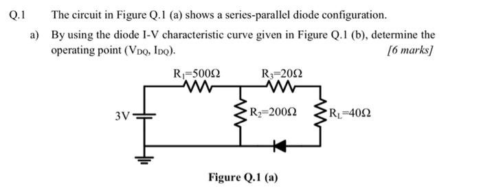 Solved Q.1 The circuit in Figure Q.1 (a) shows a | Chegg.com