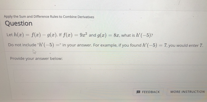 Solved Apply the Sum and Difference Rules to Combine | Chegg.com