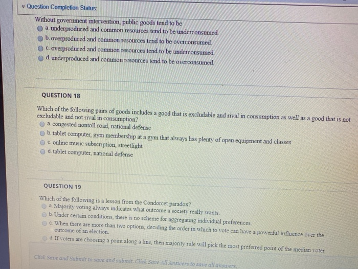 Solved Question Completion Status: Without government | Chegg.com