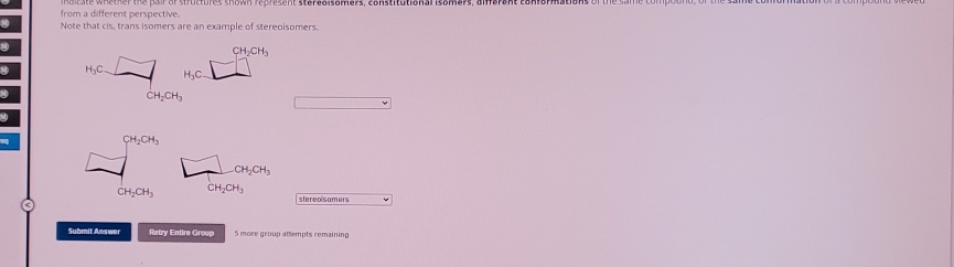 Solved from a different perspective.Note that cis, trans | Chegg.com
