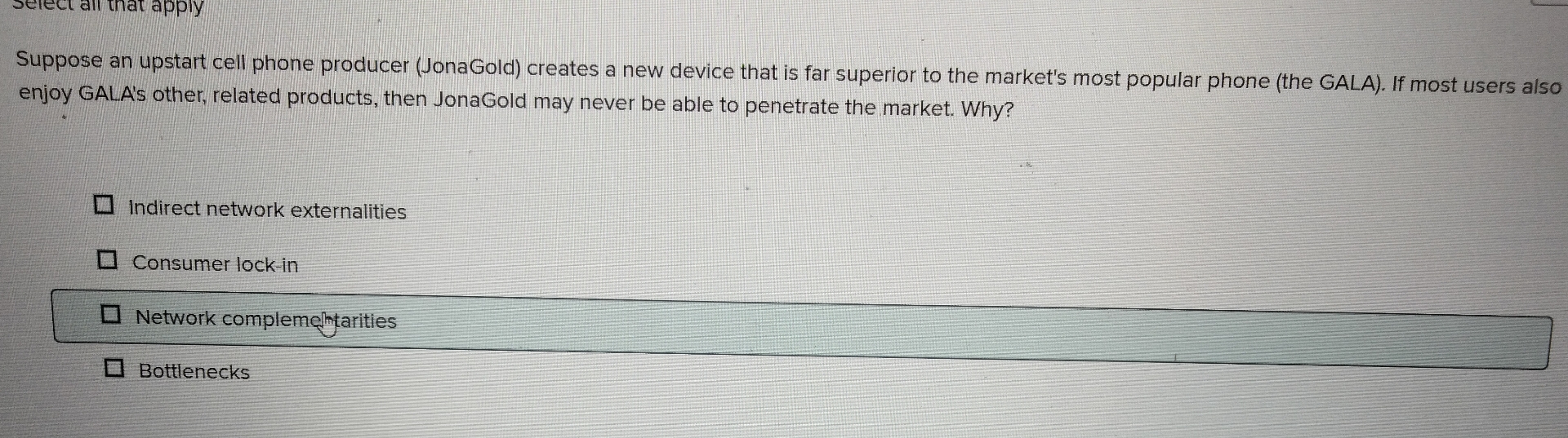 Solved Suppose an upstart cell phone producer (JonaGold) | Chegg.com