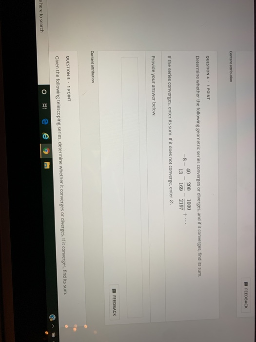 Solved FEEDBACK Content attribution QUESTION 4.1 POINT | Chegg.com