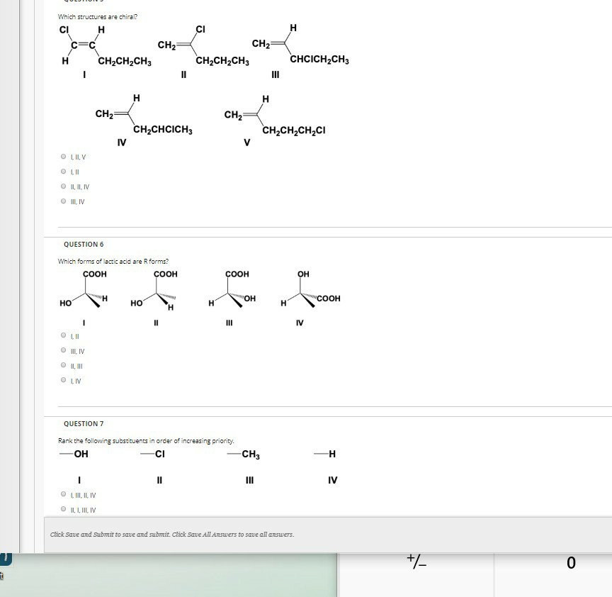 Solved Which structures are chiral? CIH C=C CH2 H CH2CH2CH3 | Chegg.com