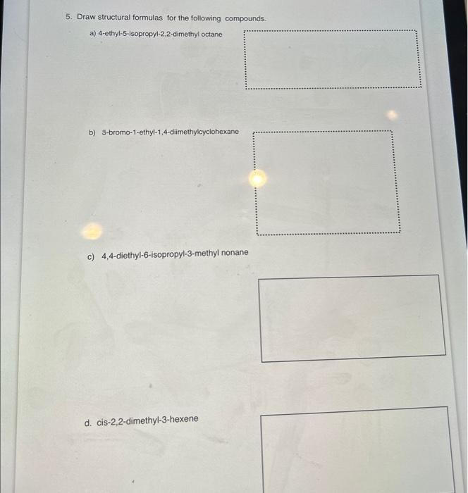 Solved 1 The Line Structural Formulas Of Two Organic