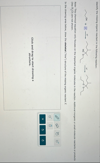 Solved Identify the missing organic reactant in the | Chegg.com