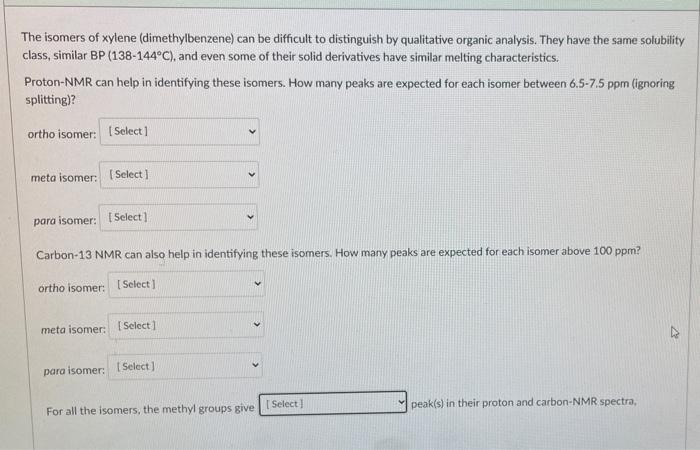 Solved ortho isomer: a) 4b) 1c) 3d) 2meta isomer: a) 1b) 4c) | Chegg.com