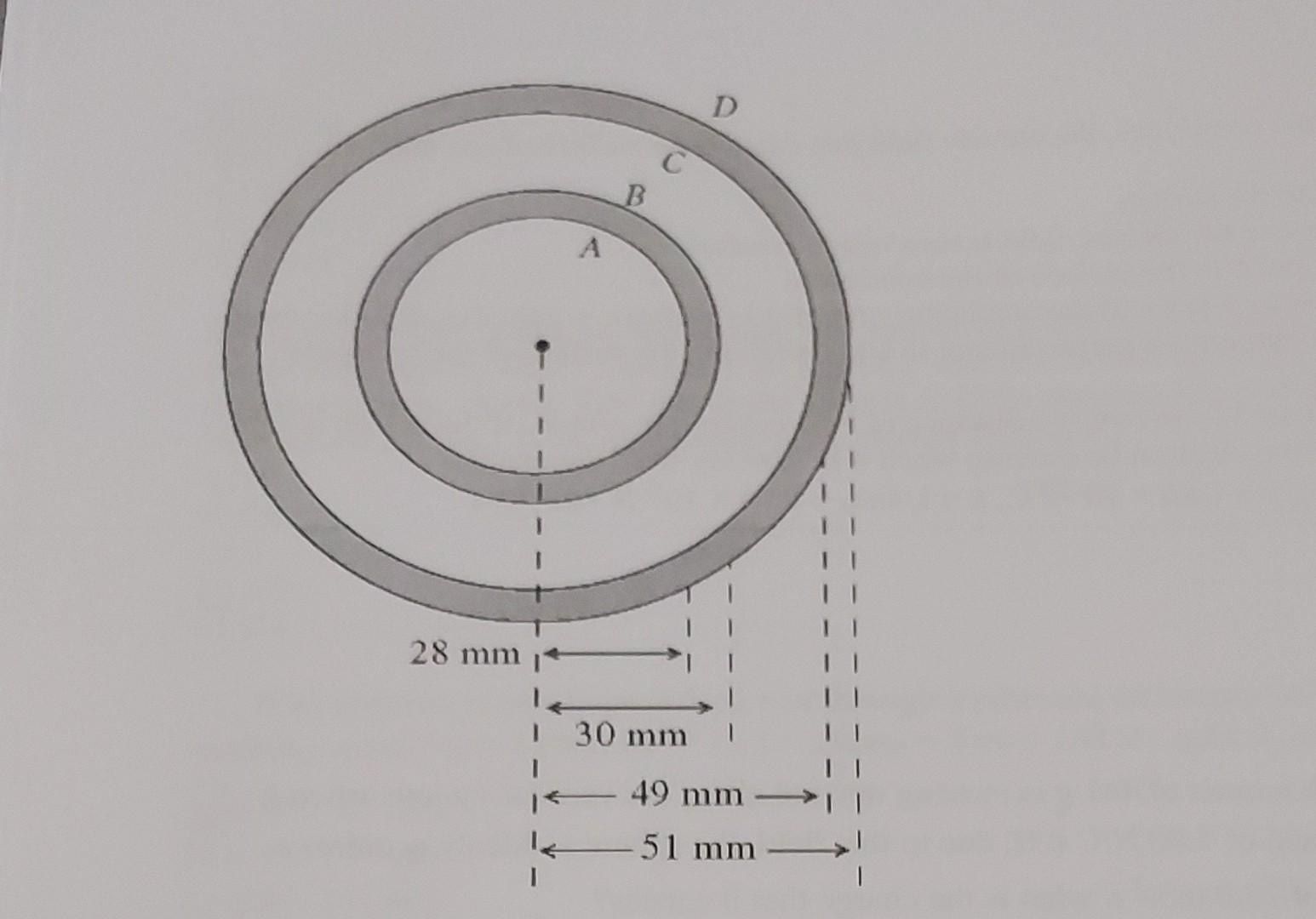 Solved 16. The cross section of a long coaxial cable is | Chegg.com