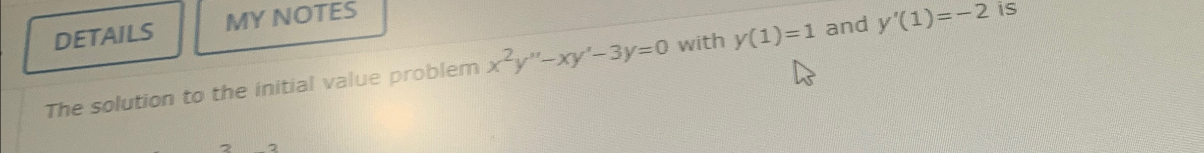 Solved The solution to the initial value problem | Chegg.com