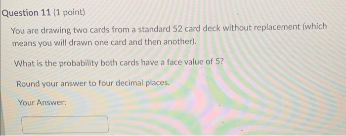 Solved You are drawing two cards from a standard 52 card | Chegg.com
