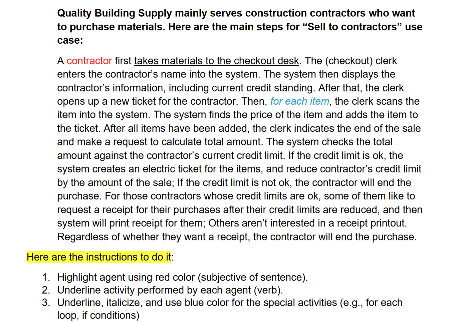 Quality Building Supply mainly serves construction | Chegg.com