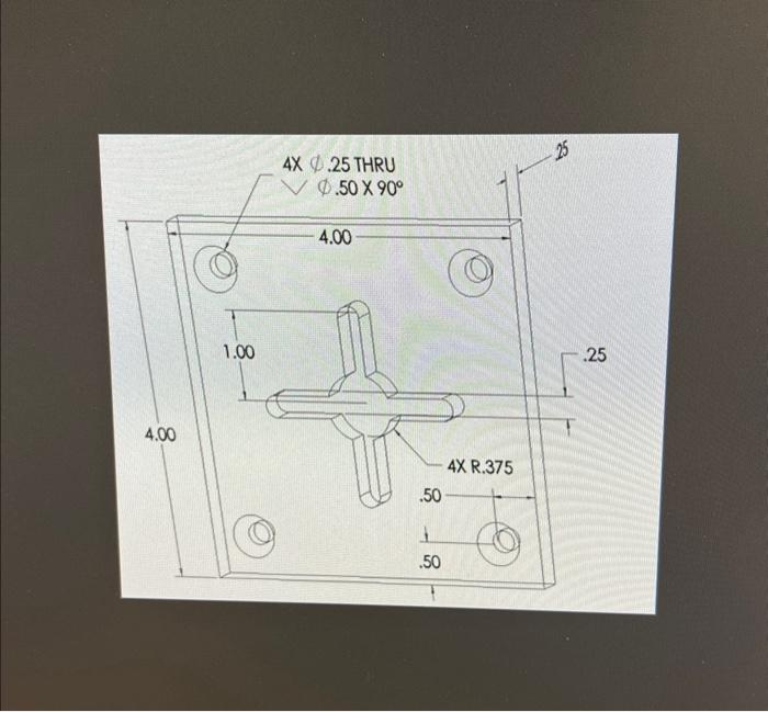 Solved I need two orthographic views and a full section view | Chegg.com