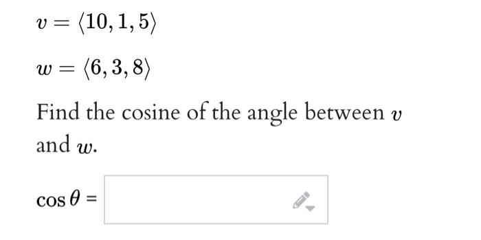 Solved Given Two Vectors Of Length 2 And 3 Separated By An