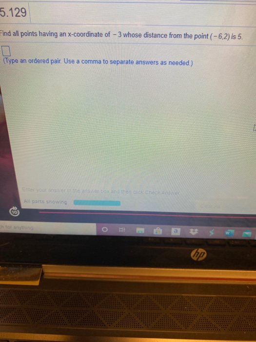 Solved 5.129 Find all points having an x-coordinate of - 3 | Chegg.com
