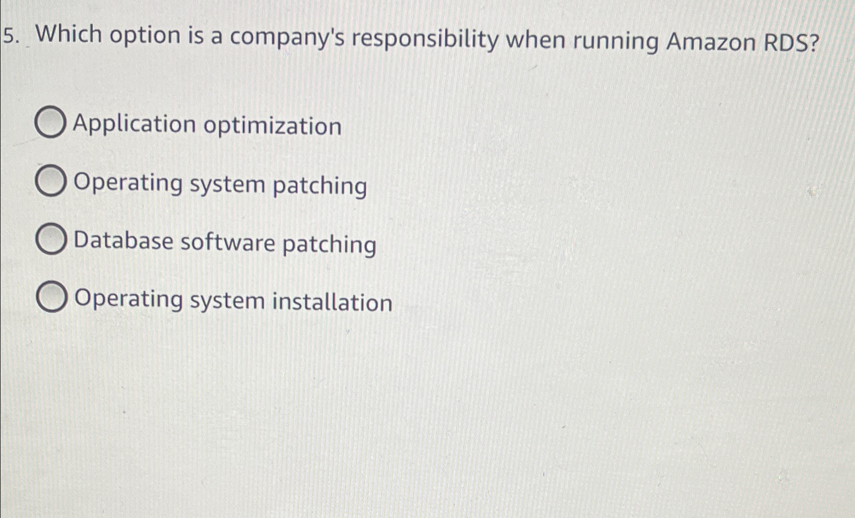 Solved Which option is a company's responsibility when | Chegg.com