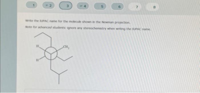Solved Write the RupaC name for the molecale shown in the | Chegg.com