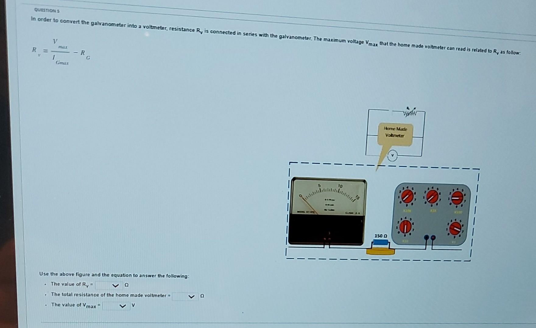 Solved In order to convert the galvanometer into a | Chegg.com