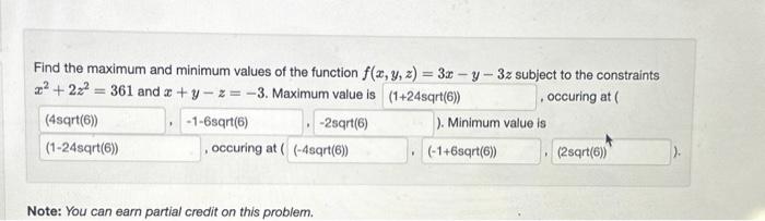 Solved its all wrong please help all from the multi calculus | Chegg.com