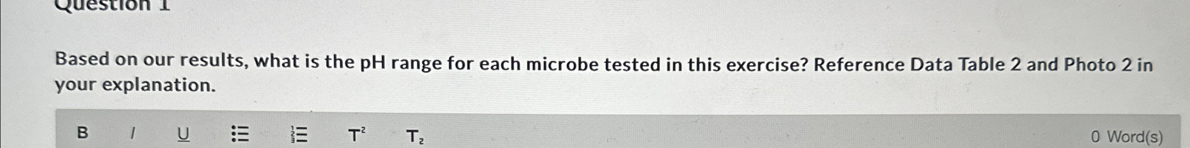 Solved Based on our results, what is the pH ﻿range for each | Chegg.com