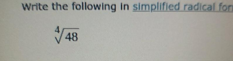 Write the following in simplified radical for484 | Chegg.com