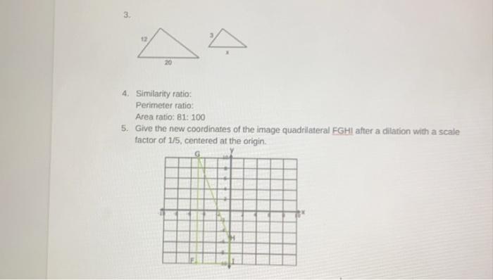 Solved 1. Give the new coordinates of the image of the | Chegg.com