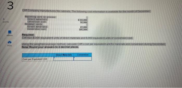 Solved Clifr company manufactures file cabinets. The | Chegg.com