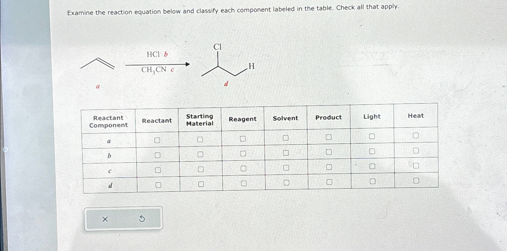 Solved Examine the reaction equation below and classify each | Chegg.com
