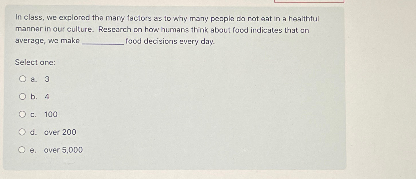 Solved In class, we explored the many factors as to why many | Chegg.com