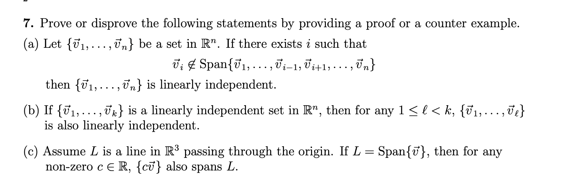 Solved Prove or disprove the following statements by | Chegg.com