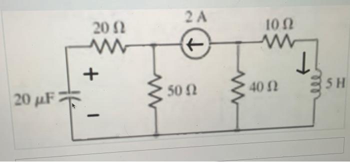 Solved a) determine capacitor voltage in the circuit under | Chegg.com