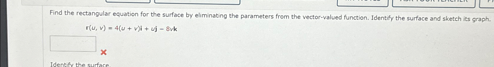 Solved Find the rectangular equation for the surface by | Chegg.com