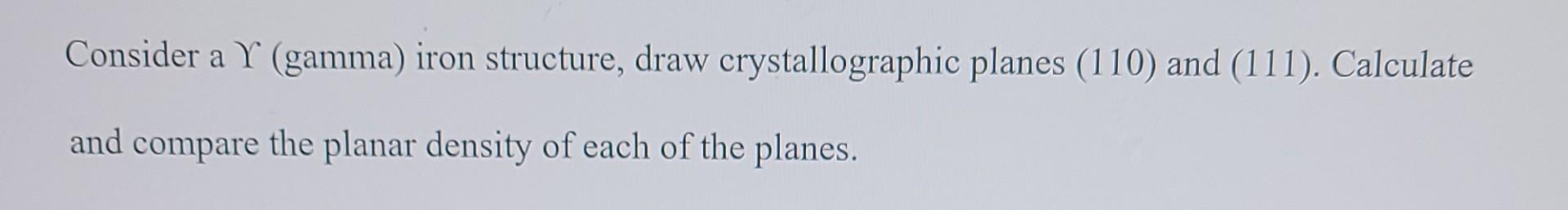Solved Consider a Υ (gamma) iron structure, draw | Chegg.com