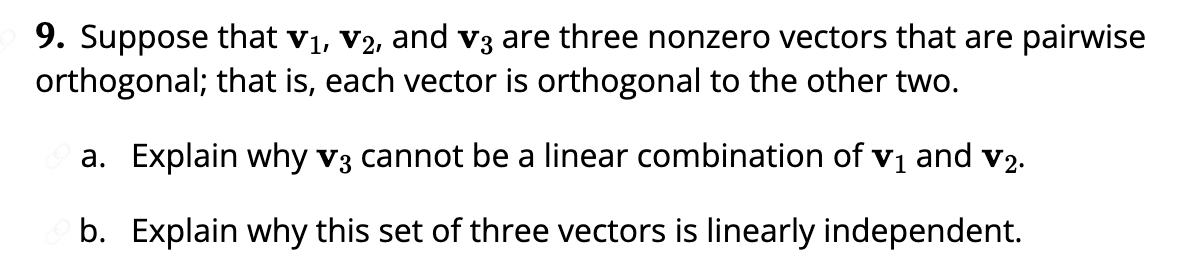 Solved Suppose that v1,v2, ﻿and v3 ﻿are three nonzero | Chegg.com