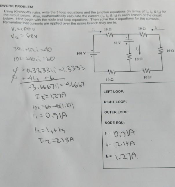 Solved What do I put for Left Loop, Right Loop, Outer Loop, | Chegg.com