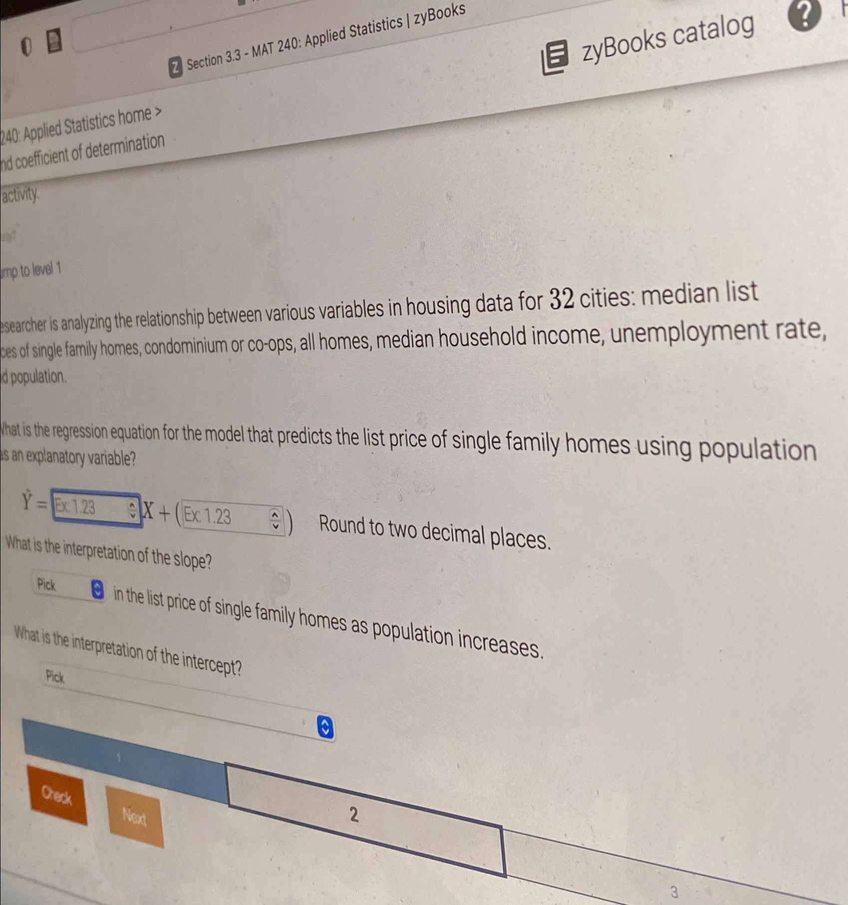 Solved 2 ﻿section 3.3-MAT 240: Applied Statistics | | Chegg.com