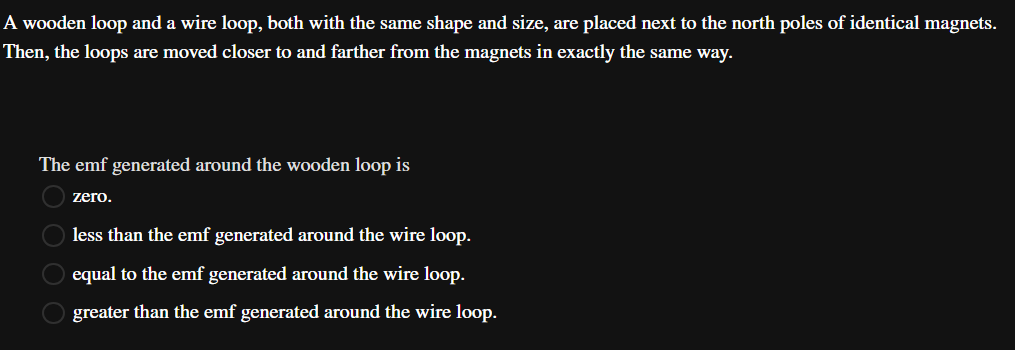 [Solved]: A wooden loop and a wire loop, both with the same