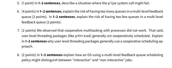 Solved 5. (1 point) In 1-2 sentences, describe a situation | Chegg.com
