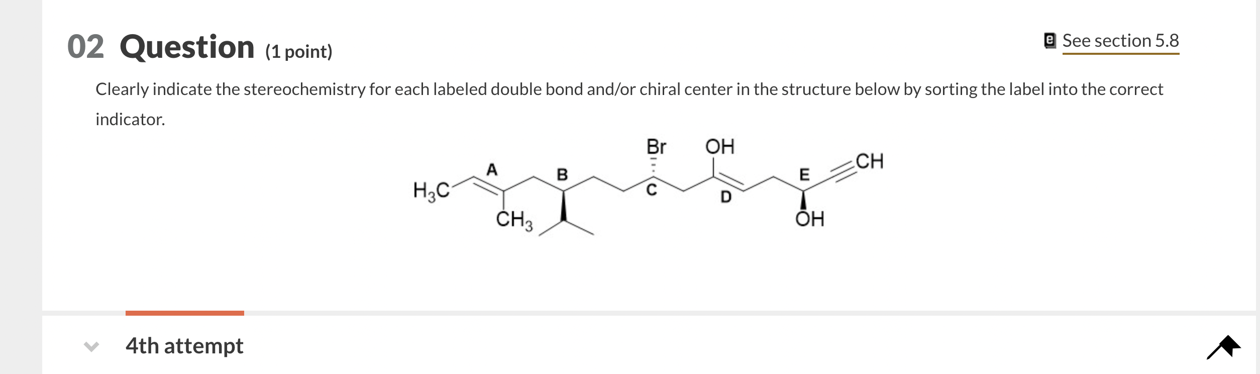 Solved 02 ﻿Question (1 ﻿point)Clearly indicate the | Chegg.com