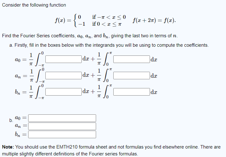 Solved Consider the following | Chegg.com