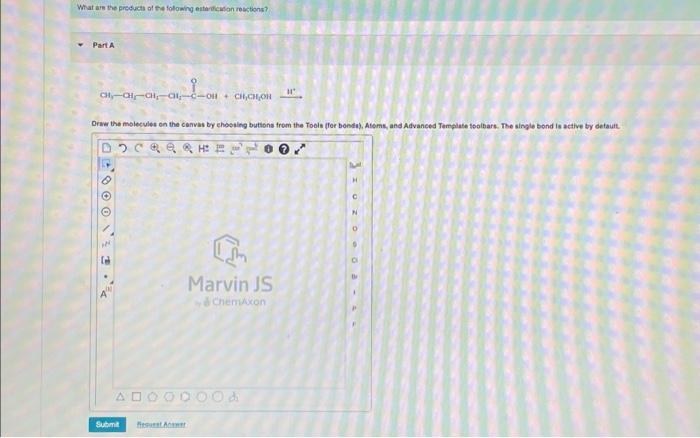 Solved Draw the molecules on the canvas by choosing butions | Chegg.com