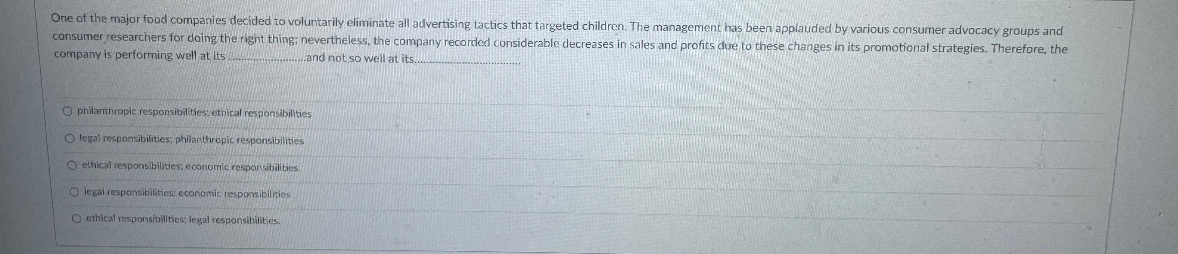 Solved company is performing well at its and not so well at | Chegg.com