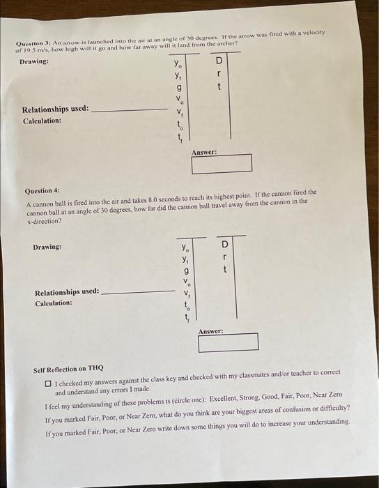 Solved Name: Use kinematic relationships to calculate the | Chegg.com