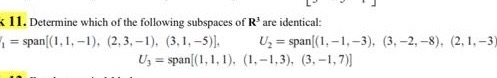 Solved Determine which of the following subspaces of R3 ﻿are | Chegg.com