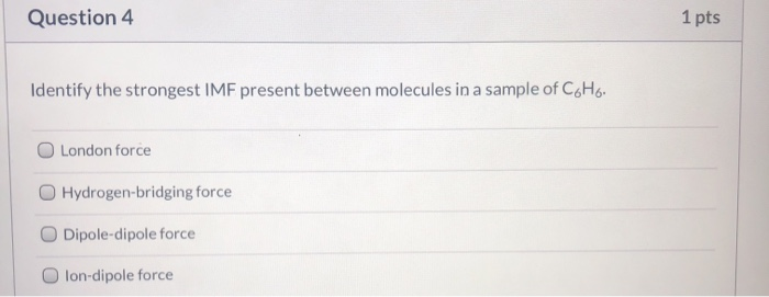 Solved Question 4 1 pts Identify the strongest IMF present | Chegg.com
