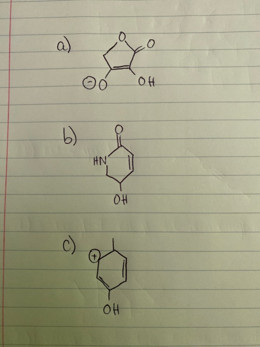 Solved draw the TWO BEST resonance structures for each | Chegg.com